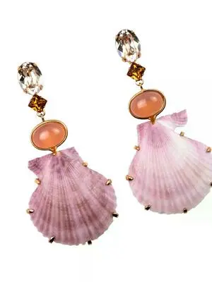 JENNIFER BEHR Adrielle Shell Drop Earrings