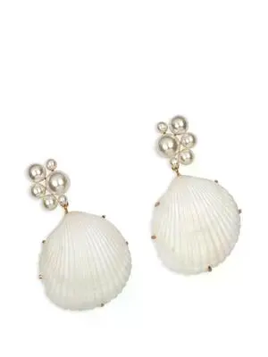 JENNIFER BEHR Sela Shell Pendant Earrings
