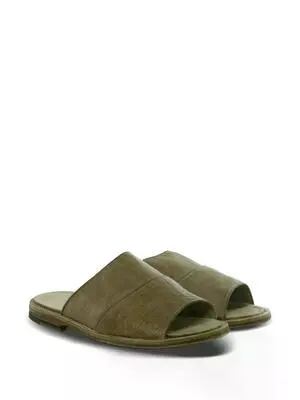 ZIGGY CHEN Crinkled Leather Sandals