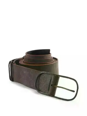 ZIGGY CHEN Textured Belt With Buckle Fastening