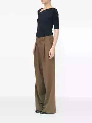 MAISON MARGIELA Wool-blend Pleated Trousers