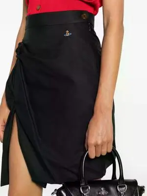 VIVIENNE WESTWOOD Ruched Asymmetric Mini Skirt