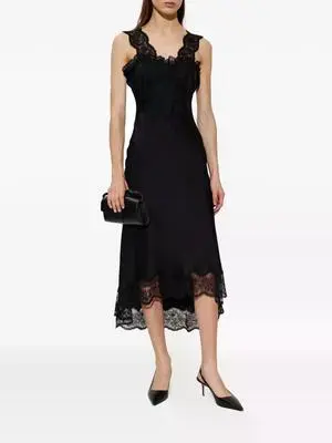 Alexander McQueen Lace Insert Midi Dress