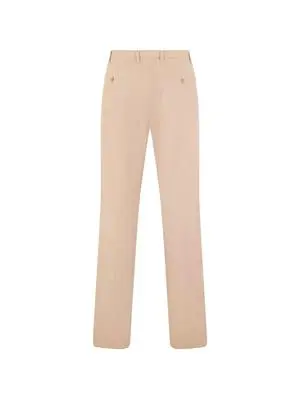 Fedeli Straight-cut Trousers With Belt Loops