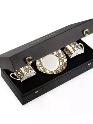 Roberto Cavalli Monogram Teacup - White