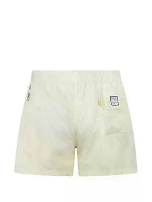 Fedeli Patterned Swim Shorts - Yellow