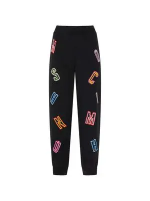 Moschino Embroidered Logo Track Pants - Black