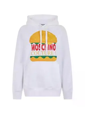 Moschino Hamburger Print Hoodie