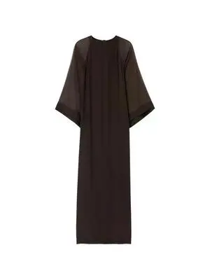 Filippa K Sheer-panelled Dress - Brown