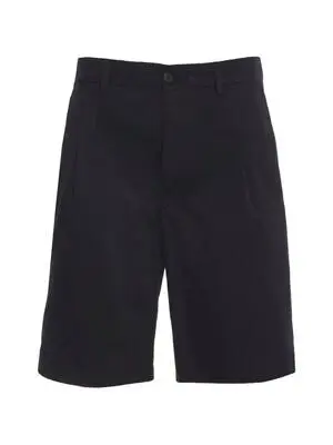 AMARANTO Pleated Shorts With Belt Loops - Blue