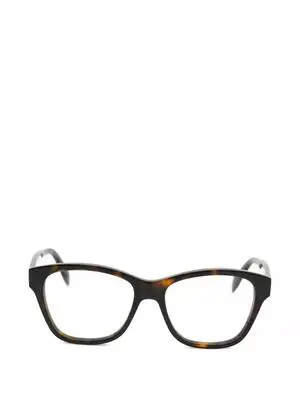 Alexander McQueen Square-frame Glasses - Brown