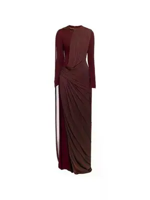 CHATS BY C.DAM Sahara Draped Gown - Red