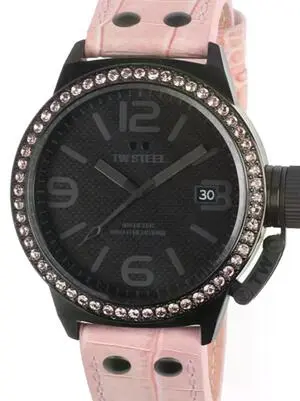 TW STEEL Canteen Crystal-embellished Watch