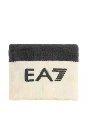 EA7 Logo Print Wristbands