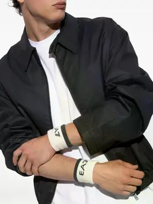 EA7 Logo Print Wristbands