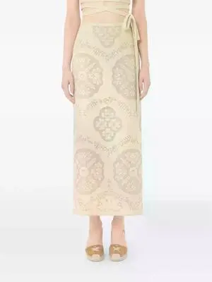 Valentino Garavani Midi Skirt In Floral Stamp Blanket