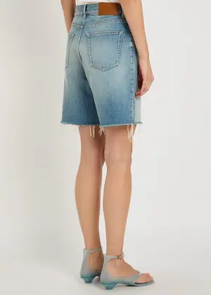 Chloé Distressed Frayed Hem Shorts