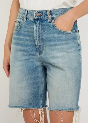 Chloé Distressed Frayed Hem Shorts