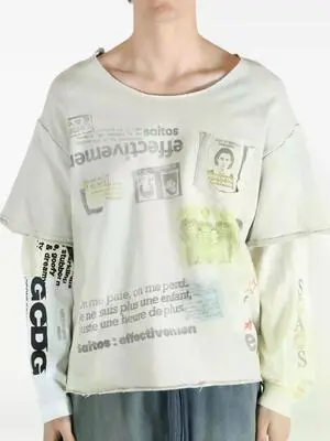 SAITOS Graphic-print Layered T-shirt