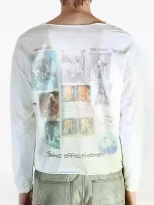 SAITOS Graphic-print Distressed T-shirt