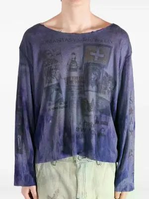 SAITOS Graphic-print Long-sleeve T-shirt