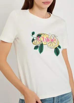 Chloé Printed Cotton T-shirt