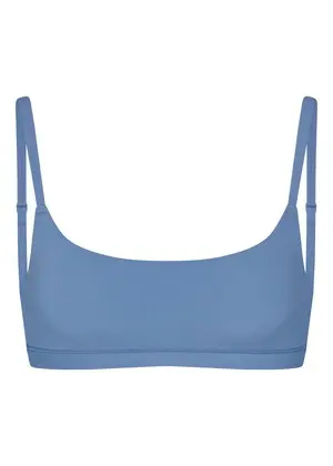 SKIMS Stretch-jersey Scoop Bralette - Blue