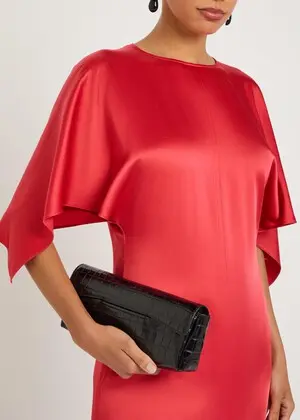 Stella McCartney Draped Satin-crepe Maxi Dress