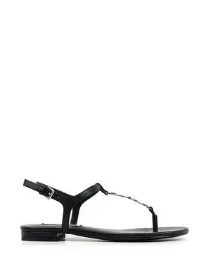 Karl Lagerfeld T-strap Sandals - Black