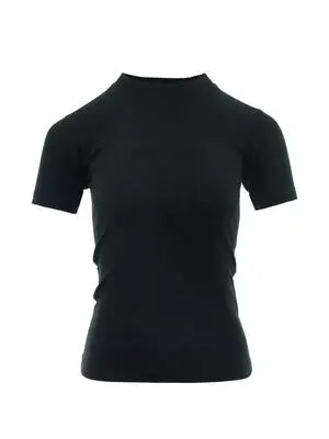 Fear Of God Ribbed Knit High Neck T-shirt - Black