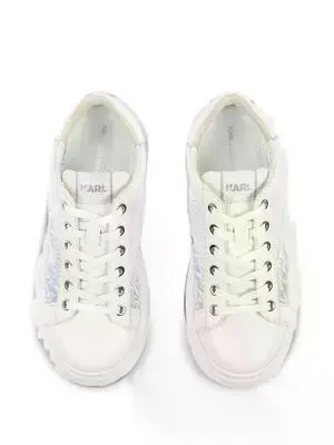 Karl Lagerfeld Logo-embroidered Mesh Sneakers
