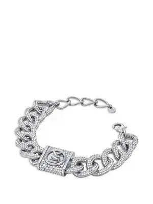 Michael Kors Crystal-embellished Curb-link Bracelet