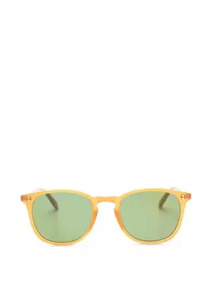 Garrett Leight Kinney Round Frame Sunglasses - Orange