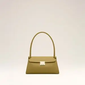 AMI Paris Green Cow Leather Small Mimi Bag - Matcha