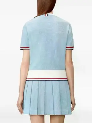 Thom Browne Rwb Stripe Tweed T-shirt