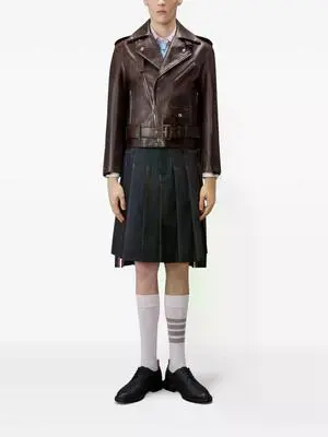 Thom Browne 4-bar Linen Shirt - Pink