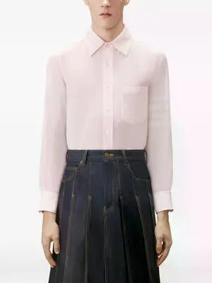 Thom Browne 4-bar Linen Shirt