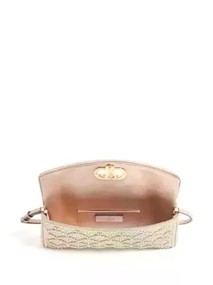 Valentino Garavani Small Shoulder Bag With Pearls And Rhinestones - Neutrals