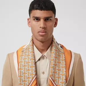Burberry Montage-print Silk Scarf