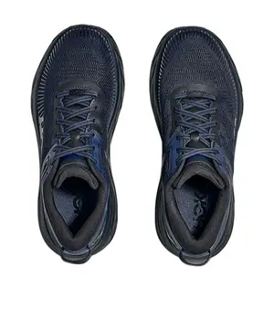 Hoka One One Bondi 7 Lace-up Sneakers - Navy/black