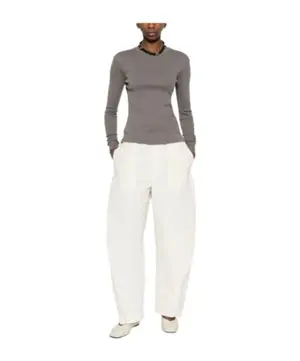 Nanushka Long-sleeve Ribbed Knit Top