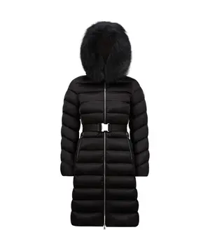 Moncler Leersie Long Down Jacket - Black