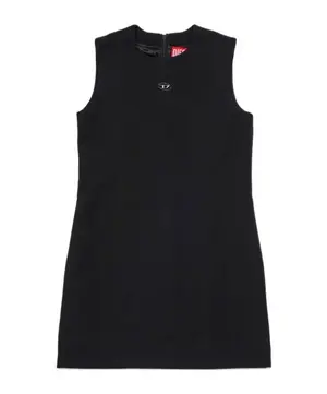 DIESEL® Logo-patch Mini Dress - Black