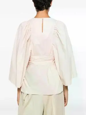 PSOPHIA Embellished Tied-waist Blouse