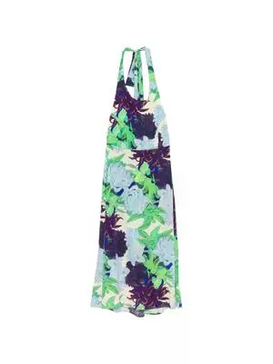PSOPHIA Floral Print Halterneck Maxi Dress - Neutrals
