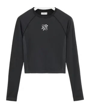Loewe X On Brown Long-sleeve Knit Top