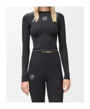 Loewe X On Brown Long-sleeve Knit Top