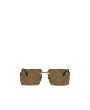Fendi Logo Sunglasses - Green