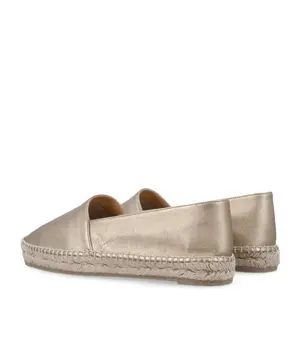CastaÑer Metallic Slip-on Flat Espadrilles