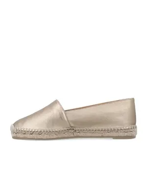 CastaÑer Metallic Slip-on Flat Espadrilles